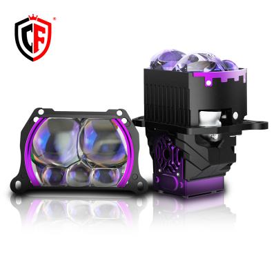 China Five Lens LED Laser Projector Headlight 86W 80000LM Bi Beam Auto Upgrade Light for Car Modification for sale