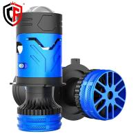 China 72W 6000LM Motorcycle LED Headlight H4 Dual Beam with EYE Lens IP67 for sale
