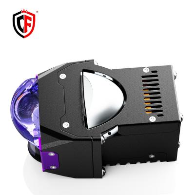 China 1.6-Inch Dual Beam LED Laser Projector Module 7500LM 12V Universal Car Motorcycle Headlight for sale