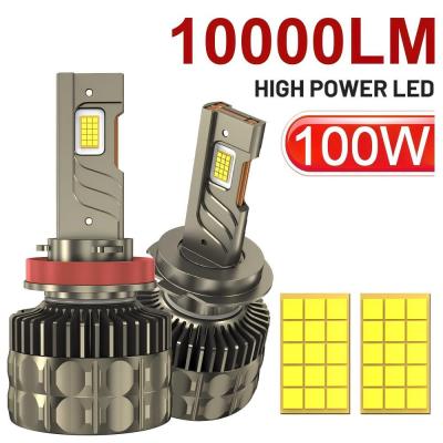 China R100 100W 6000LM LED Headlight Bulb 24V IP67 Waterproof for Trucks Cars for sale