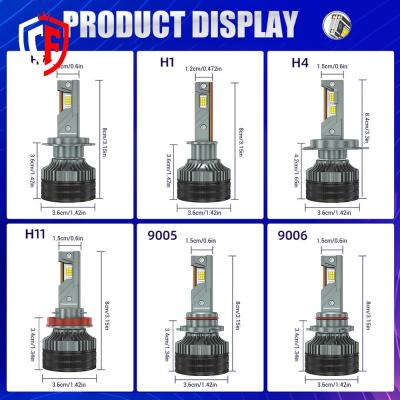 China T80 120W 25000 Lumens LED Headlight Bulbs Triple Copper Tube Cooling for Cars SUVs for sale