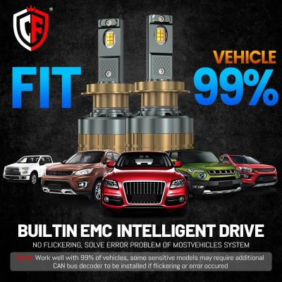 China Universal LED Car Headlamp Bulbs Canbus No Error RGB Three-Color Flash 12V 24V Aviation Aluminum for sale