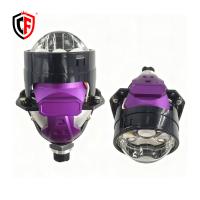 China 2.5 Inch Bi LED Projector Lens 60W 18000LM Dual Straight Beam High Low Headlight for sale