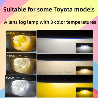 China 3.0 Inch Bi-LED Projector Fog Light Lens 80000LM 500W for Toyota Tacoma Camry Corolla for sale