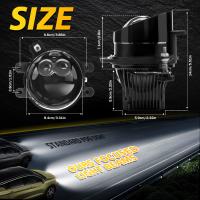 China 3.0 Inch Bi-LED Projector Fog Light Lens 80000LM 500W for Toyota Tacoma Camry Corolla for sale