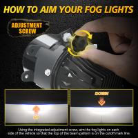 China 3.0 Inch Bi-LED Projector Fog Light Lens 80000LM 500W for Toyota Tacoma Camry Corolla for sale