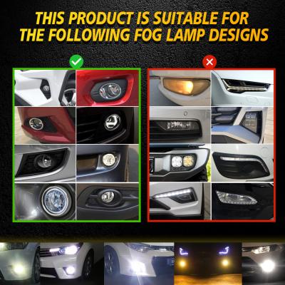 China 3 Inch 500W LED Fog Light 80000LM IP9 Waterproof for Toyota Tacoma Camry Corolla Fortuner for sale