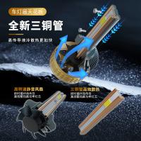China V98PRO LED Headlight Kit 6000K Triple Copper Tube Cooling Universal Socket H7 H4 H1 for sale