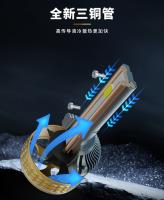 China V98PRO LED Headlight Kit 6000K Triple Copper Tube Cooling Universal Socket H7 H4 H1 for sale
