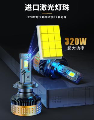 China 4000 Lumens LED Headlight Kit H7 H4 H1 Triple Copper Pipe Cooling Direct Replacement for sale