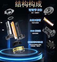 China CF G17 260W 26000LM Ultra Bright 24 Chip LED Headlight Bulb U Type Copper Tube Cooling Universal Car Light for sale