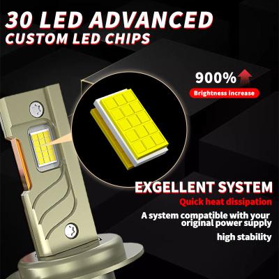 China 5500 Lumens IP68 Waterproof LED Headlight Bulbs 100W 12V 30000 Hours Lifespan for Cars Auto Lamps for sale