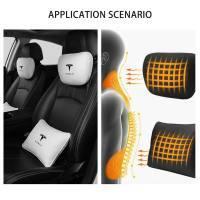 China Tesla Model 3 Y S Memory Foam Neck Pillow Lumbar Support Set 2019-2026 for sale