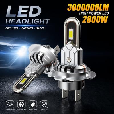 China CF 100W 30000LM H4 H7 LED Headlight Bulbs 6500K Canbus Error Free 50000Hrs for sale