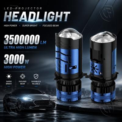 China CF K5 H4 LED Mini Projector Headlight 140W 8000LM 6500K Cool White High Low Beam 12V Plug and Play for Car Motorcycle for sale