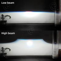 China 8000 Lumens 6500K Cool White LED Projector Headlight H4 Bulb Plug and Play 12V for sale