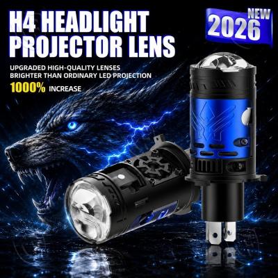 China 8000LM 6500K H4 Bi LED Projector Headlight Bulb 12V IP67 Waterproof for Cars Motorcycles for sale
