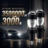 China H4 LED Headlight Bulb 6500K 24W Dual Beam Mini Projector IP67 Waterproof Plug and Play for sale