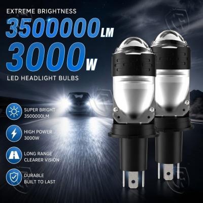 China CF 24W H4 Bi-Lens LED Headlight Bulb 6500K 30000Hrs IP67 High Low Beam Universal for sale