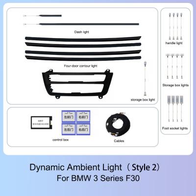 China CF BMW F30 F32 F33 F36 RGB Flowing LED Interior Upgrade Kit DC 12V Plug and Play for sale