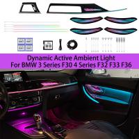 China CF BMW F30 F32 F33 F36 RGB Interior Ambient LED Lighting Kit 12V Plug and Play for sale