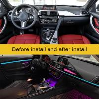 China CF BMW F30 F32 F33 F36 RGB Interior Ambient LED Lighting Kit 12V Plug and Play for sale