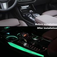 China BMW X3 X4 iX3 2022-2024 Crystal Center Console Ambient Light Strips DC 12V Plug and Play for sale