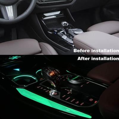 China Multi-Color Ambient LED Light Strips for BMW X3 X4 IX3 2022-2024 DC 12V Plug-and-Play for sale