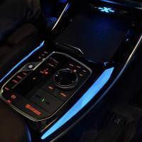 China BMW X3 X4 iX3 2022-2024 Crystal Center Console Ambient Light Strips DC 12V Plug and Play for sale