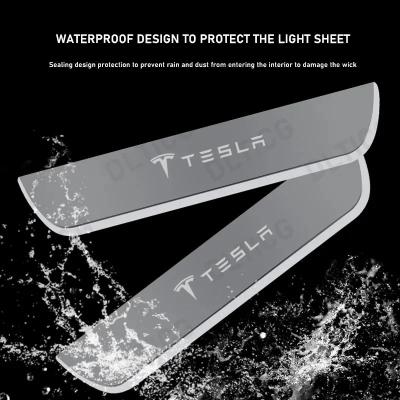 China Smart Wireless LED Entry Door Lights for Tesla Model 3 Y S X with Scratch Protection for sale