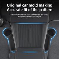 China Tesla Model Y Juniper 2025 Custom Console Insert with Qi Wireless Charging and Anti-Slip Silicone Pad for sale