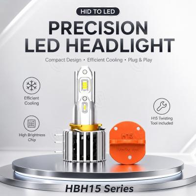 China CF H15 Automotive LED Bulb 6500K White IP68 Waterproof 38000 Lumens Car Headlight Upgrade for sale