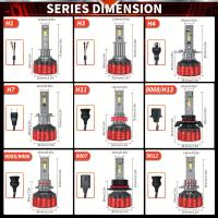 China 100W High Power Car LED Headlight Bulbs Canbus Error Free Plug and Play Conversion Kit for sale