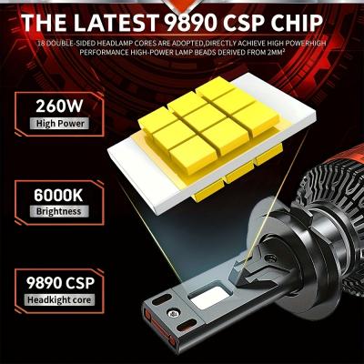 China H7 H4 LED Headlight Bulbs Canbus Error Free 100W 6500K Cool White Auto Lighting Upgrade Kit for sale