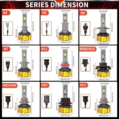 China CF 100W 6000K LED Headlight Bulbs 12V IP68 Waterproof 50000Hrs Car Lighting Upgrade Kit for sale