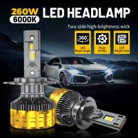 China 6500K Cool White Car LED Headlight 100W Canbus Error Free Plug and Play H7 H4 H11 9005 9006 for sale