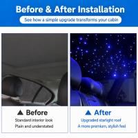 China Professional Fiber Optic Starlight Headliner Kit 12V-220V Universal Car Interior Ambient Lighting System for Workshops for sale