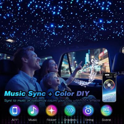 China CF 6000K Cool White Fiber Optic Starlight Headliner Kit 12V-220V Universal Vehicle Interior Decoration for sale
