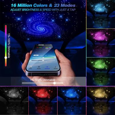 China Universal Fiber Optic Car Galaxy Star Ceiling Light Kit 12V-220V LED Ambient Interior Lighting for sale