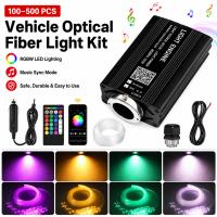 China Universal Fiber Optic Car Galaxy Star Ceiling Light Kit 12V-220V LED Ambient Interior Lighting for sale