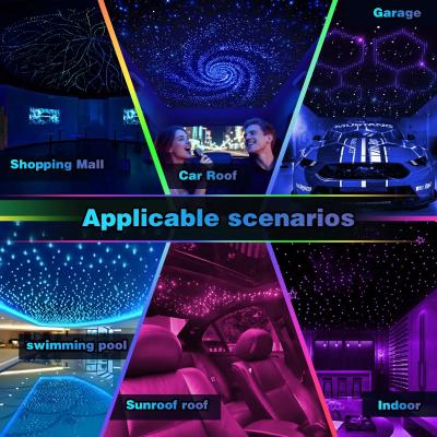 China CF Luxury Starlight Headliner 6000K Cool White Fiber Optic Galaxy Roof Upgrade 12V-220V for sale