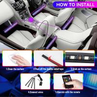 China RGB Music Activated Automotive Interior Mood Lamp with 12V Universal Power and 50,000+ Hours Lifespan for sale