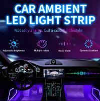 China Color Changing Car Interior Lights with Sound Sensor and 12V Vehicle Power Socket RGB LED Floor Lamp for sale