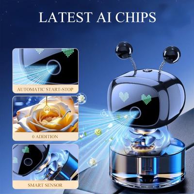 China Rechargeable Smart Car Air Freshener with Four Adjustable Aroma Levels and Animated Digital Eyes for sale