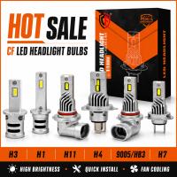 China F35 Compact LED Headlight Bulb with 16800 Lumens Built-in Fan and Heat Sink IP68 Waterproof for Car Headlight Replacement for sale