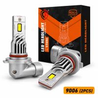 China F35 Mini LED Headlight Bulb 2500 Lumens IP68 Waterproof with Integrated Cooling Fan for Car Lighting Upgrades for sale