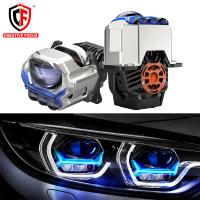 China BMW Style 3 Inch Bi-LED Projector Lens with 6000K Cool White Light Dual Cooling Fans and 60W Low Beam for sale