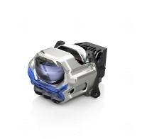 China Universal 3 Inch BMW Style Bi-LED Projector Headlight with 6000K Cool White, Dual Fan Cooling and 100W High Beam for Automotive Retrofit for sale