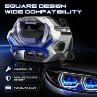 China 3 Inch Bi LED Projector Lens with Dual Cooling Fan and 11000LM Brightness for Car Headlight Retrofit for sale