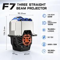 China 3 Inch Bi LED Projector Lens with Dual Cooling Fan and 11000LM Brightness for Car Headlight Retrofit for sale